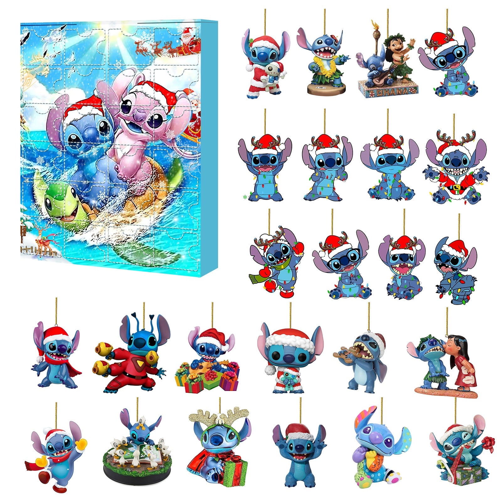 Calendario de Adviento BEPONG 2024, calendario de Adviento de Stitch ...