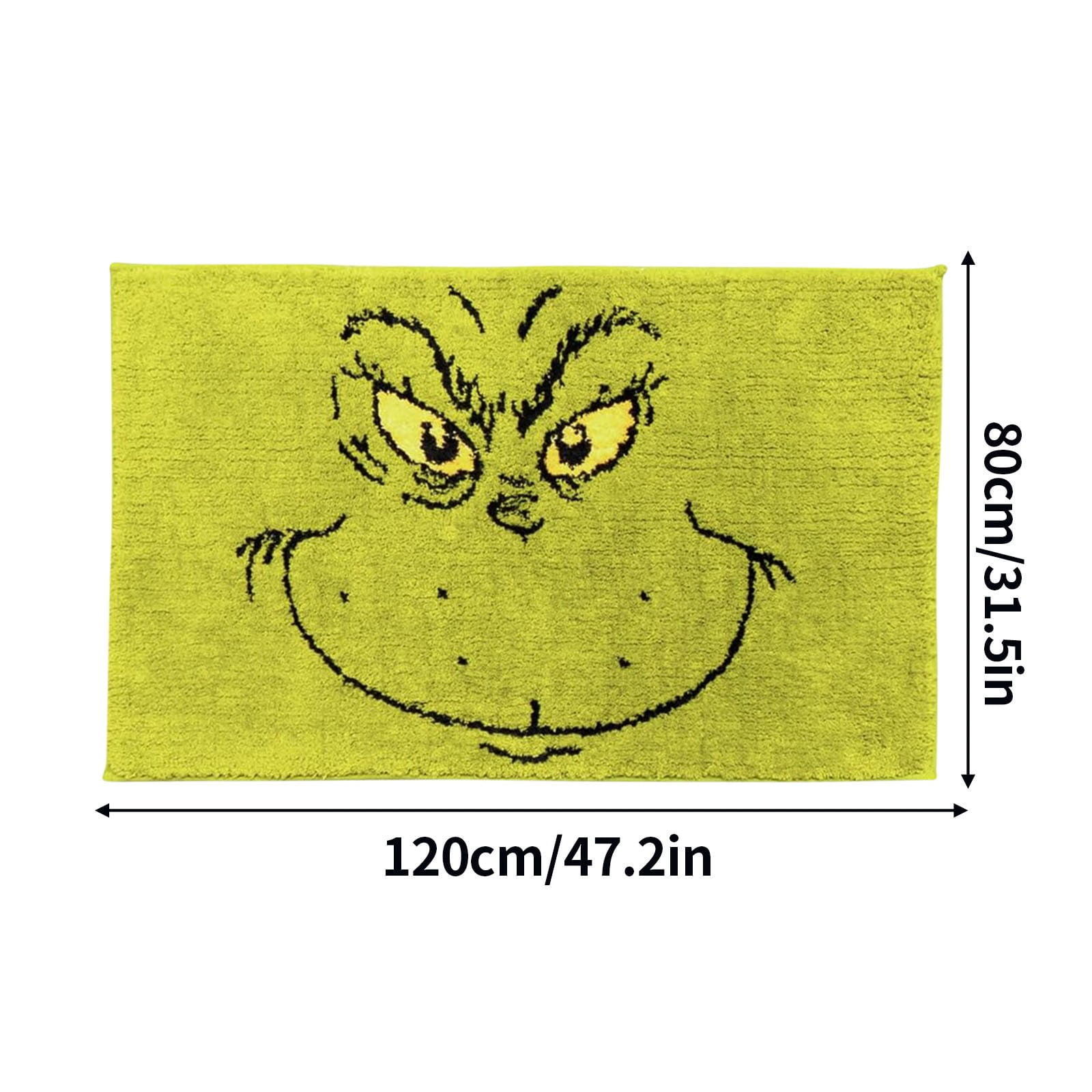 BEPONG Christmas Door Mat Xmas Grinch Mat Non-Slip and Washable Winter ...