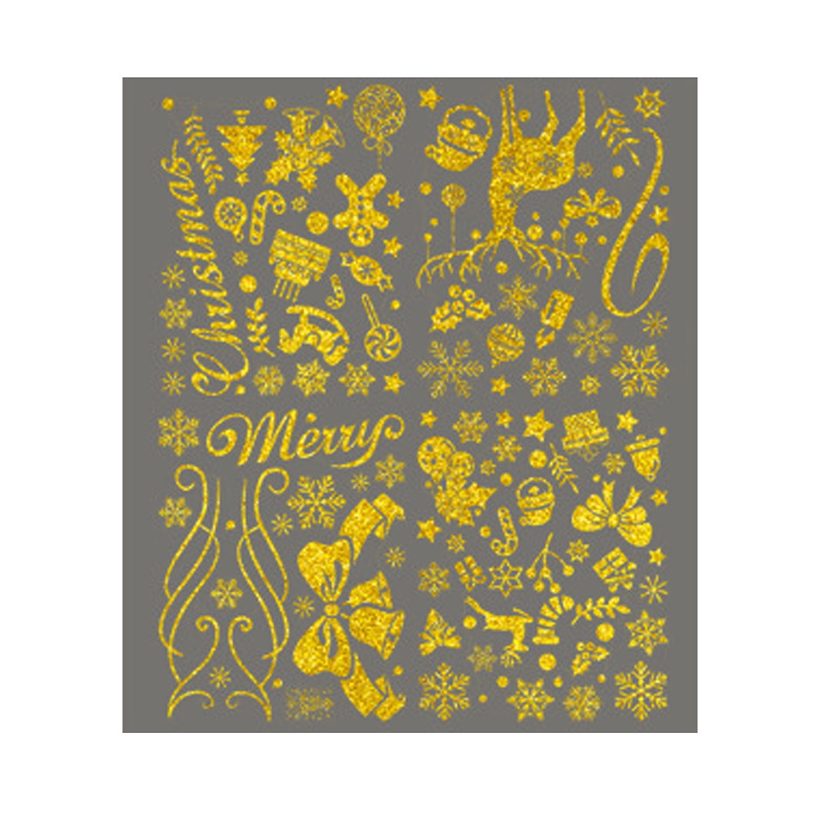 BEPONG Christmas Tree Window Clings Stickers for Glass, Extra Large ...