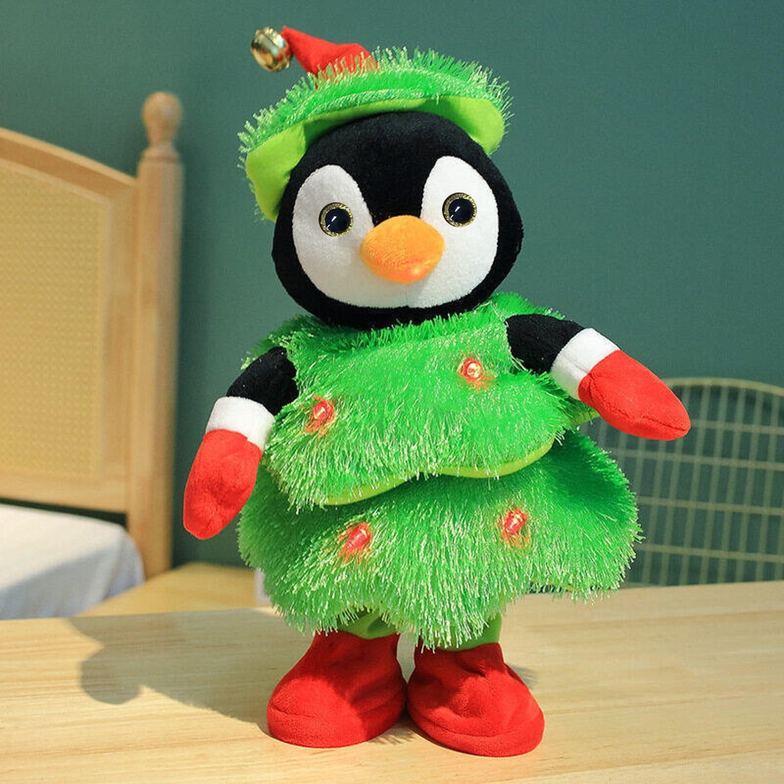 BEPONG Electric Christmas Tree Plush Toy, Singing And Dancing Christmas ...