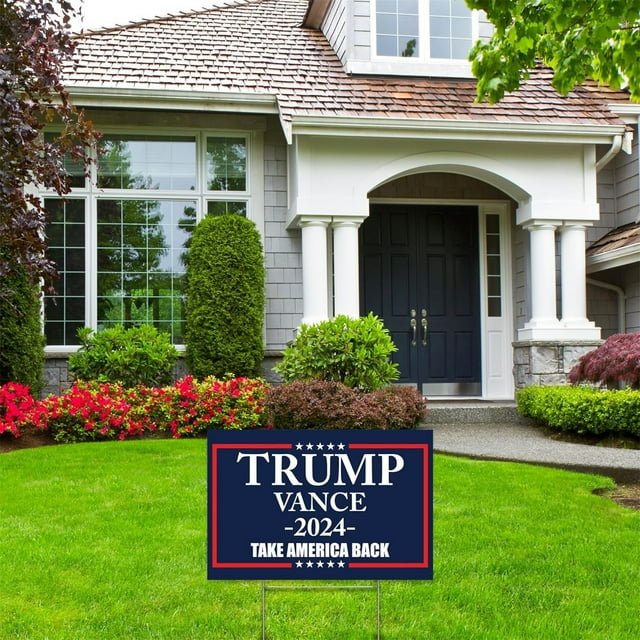 BEPONG Trump 2024 Yard Sign with H-Stakes - Double Sided 18x12 Inch ...