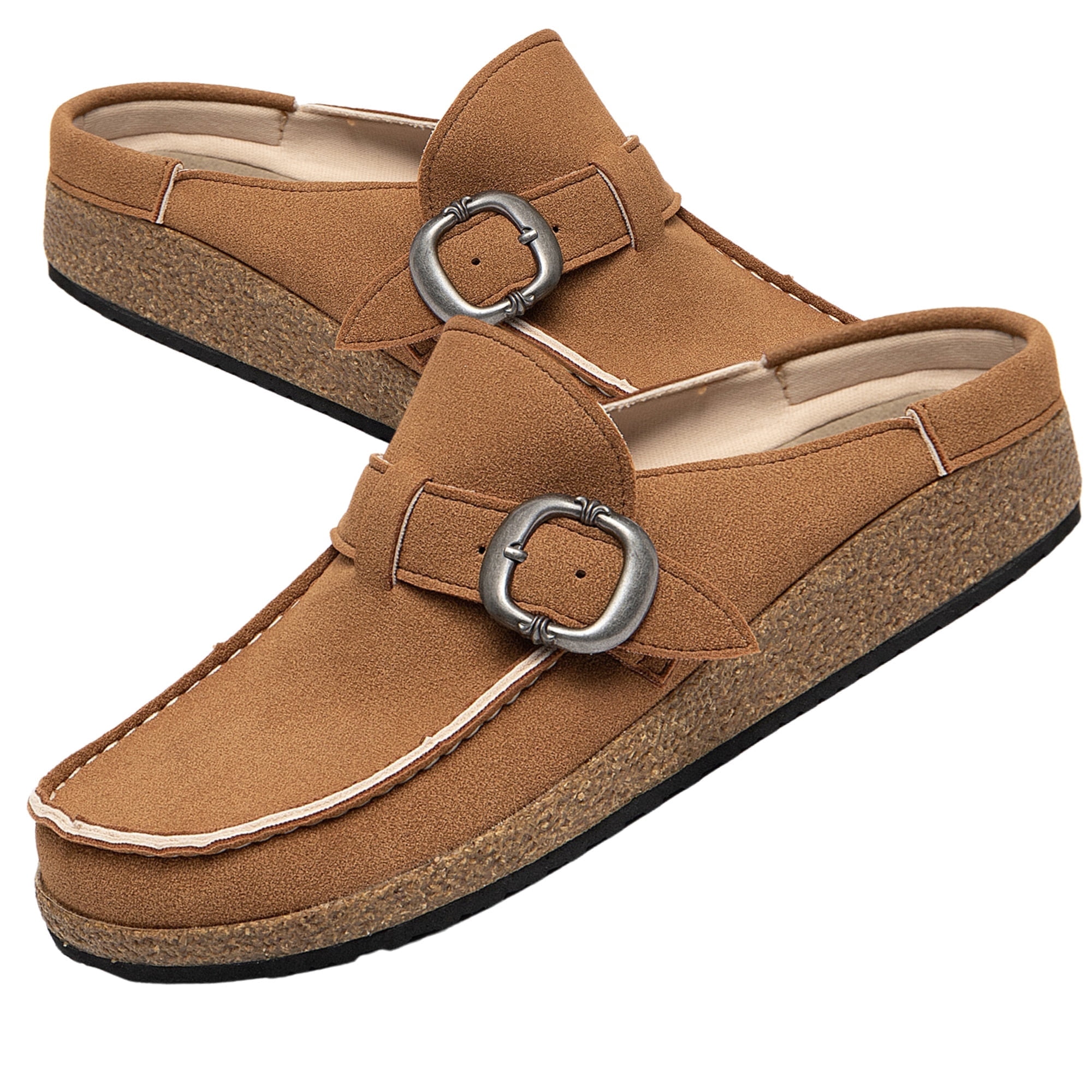 BERANMEY Casual Women's Mules & Clogs Slip-On Memory Foam Cloud Mules ...