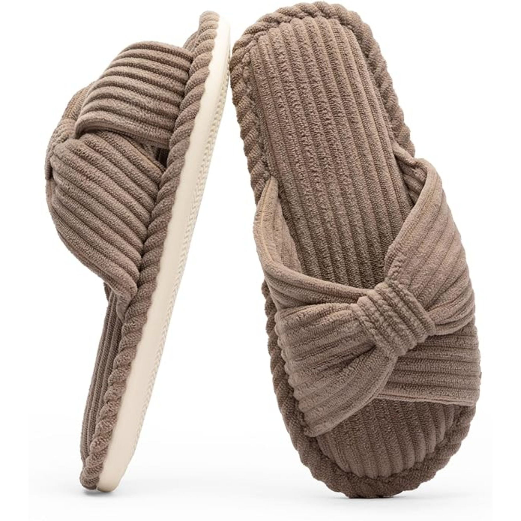 BERANMEY Comfy Slippers for Women Memory Foam House Bedroom Shoes ...