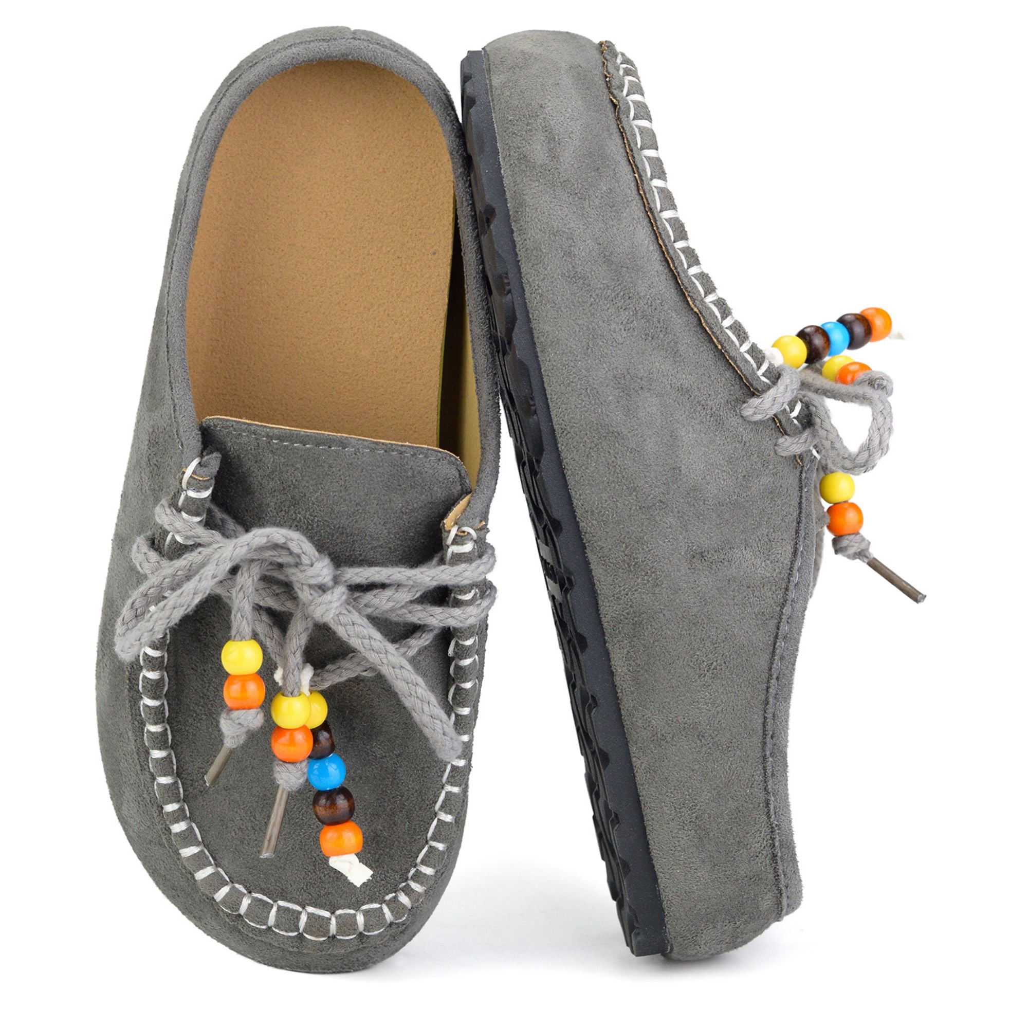 BERANMEY Cork Mules for Women Boho Slip-On Womens Mules with Memory ...