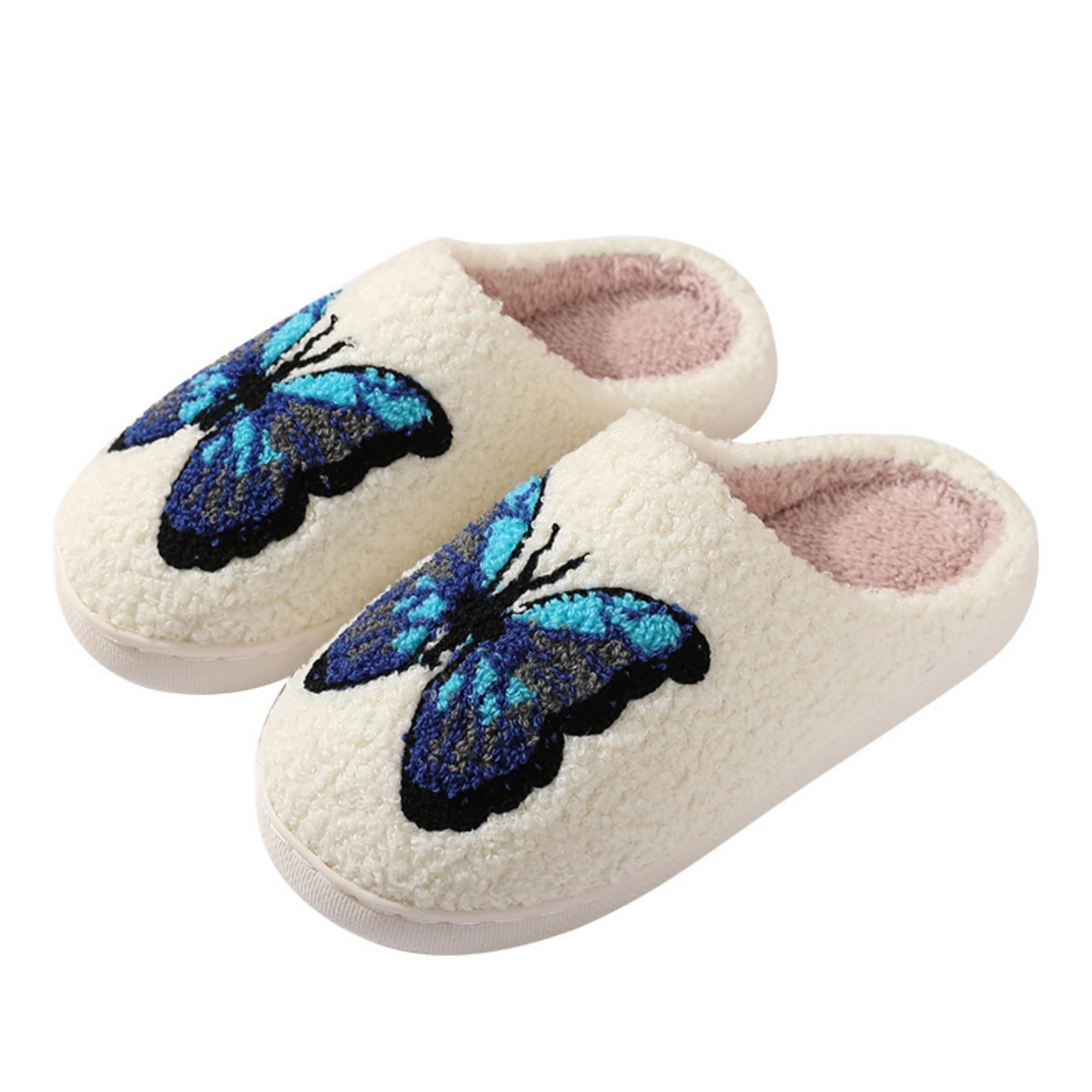 BERANMEY Cute Animal Puppy Butterfly Dogs Slippers for Women Perfect ...