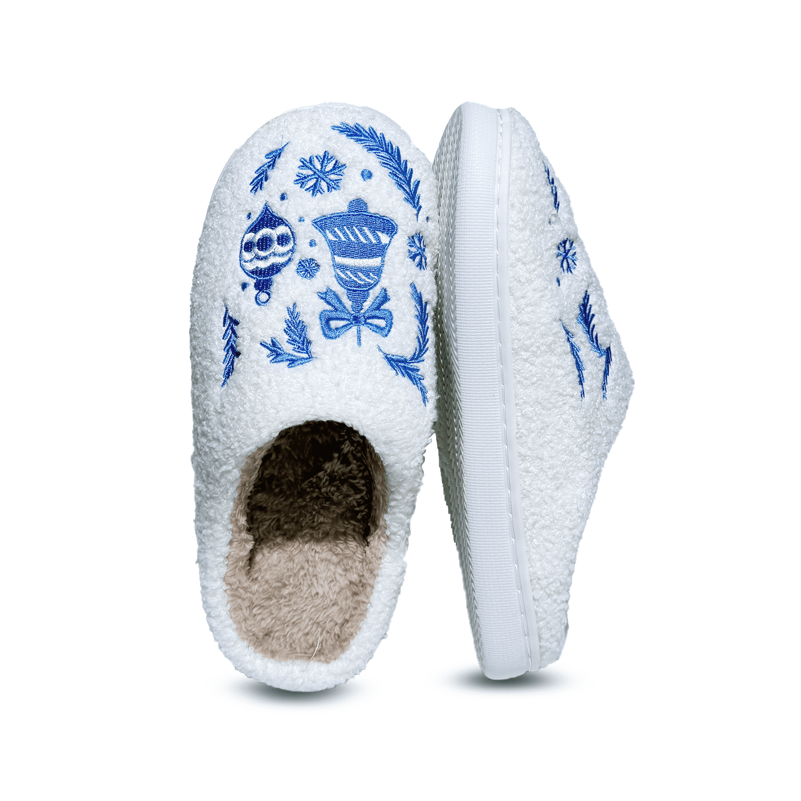 BERANMEY Cute Christmas Slippers for Women & Men Plush Fuzzy Holiday ...