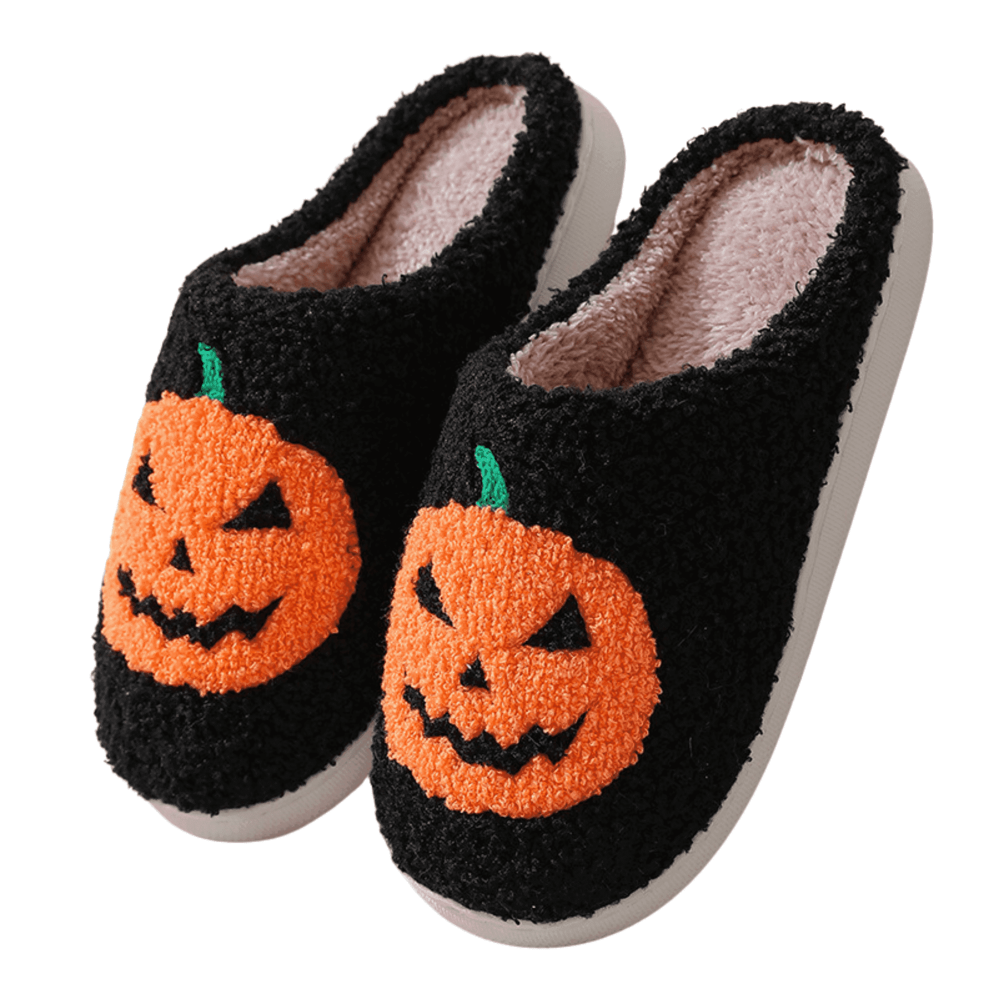 BERANMEY Cute Halloween Slippers for Women Perfect Soft Plush Comfy ...