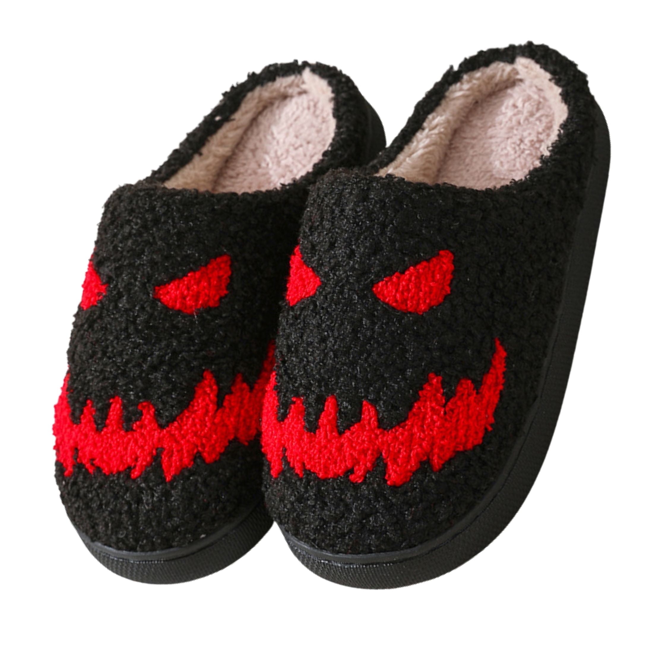 BERANMEY Cute Halloween Slippers for Women Perfect Soft Plush Comfy ...