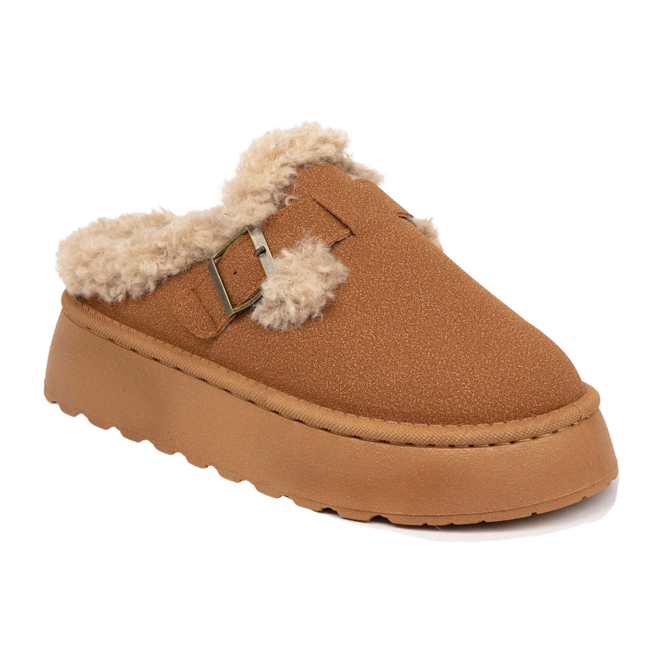 BERANMEY Fashionable Fall & Winter Thick-Soled Furry Slippers For Women ...