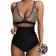 Beranmey Womens Floral Mesh One Piece Swimsuit Tummy Control High