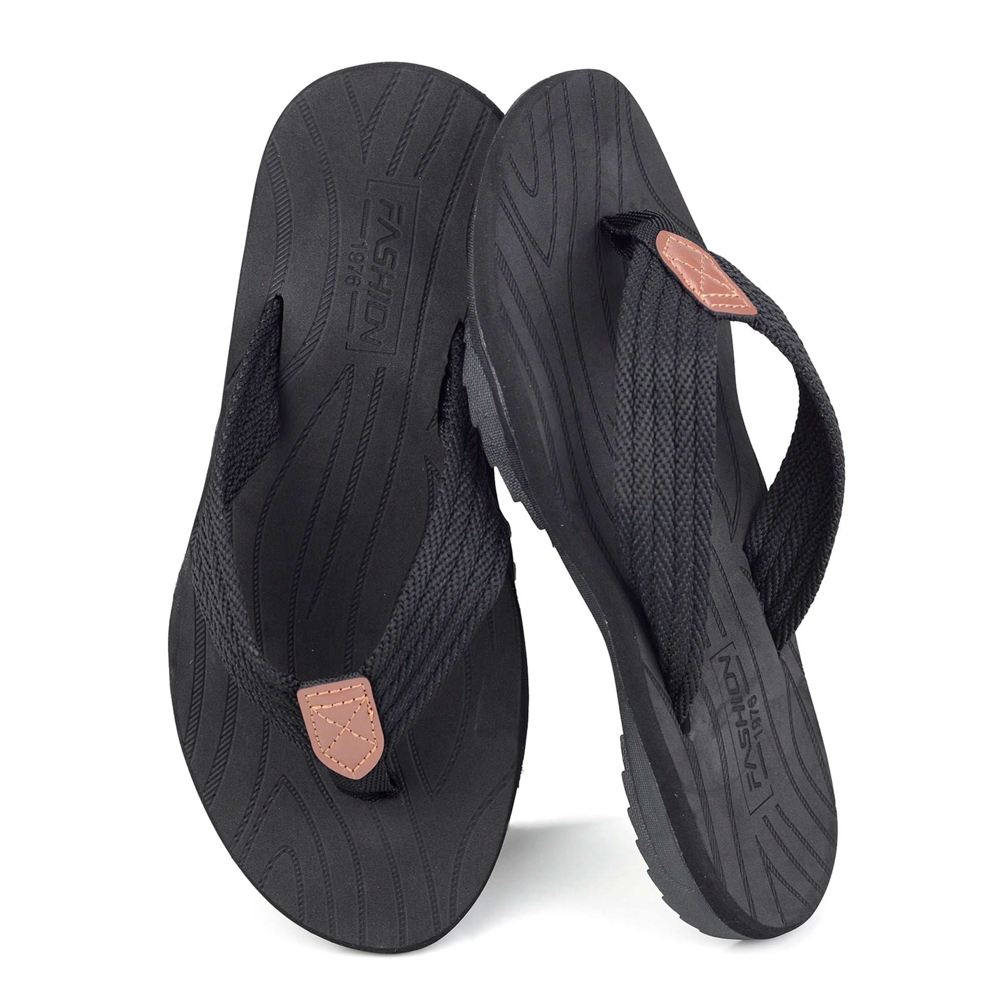 BERANMEY Men's Flip Flops with Arch Support Comfortable Thong Sandals ...