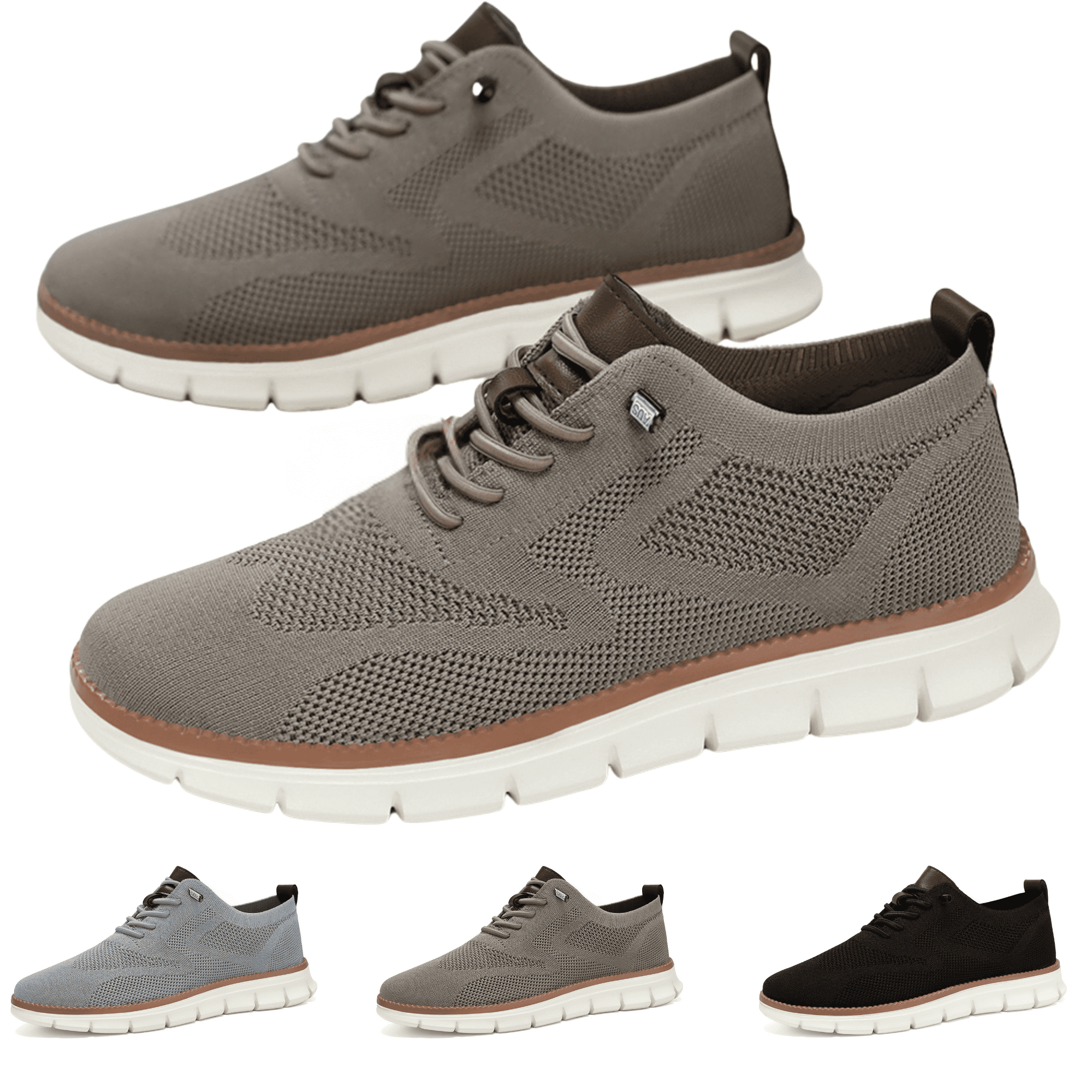 BERANMEY Men's Lightweight Breathable Slip-On Loafers Shoes Mesh Knit ...