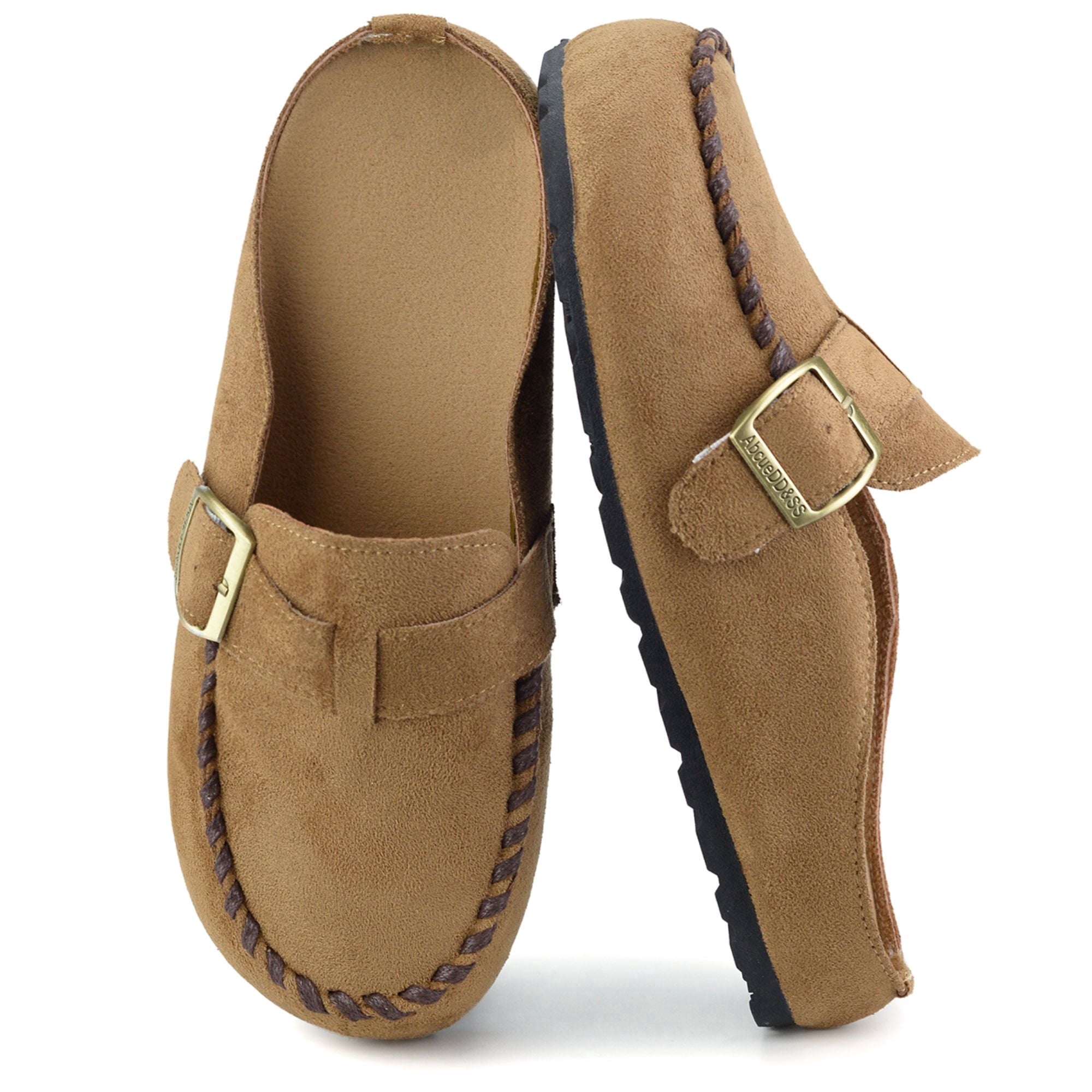 BERANMEY Mules for Women Memory Foam Cork Sole Clogs Women's Mules ...