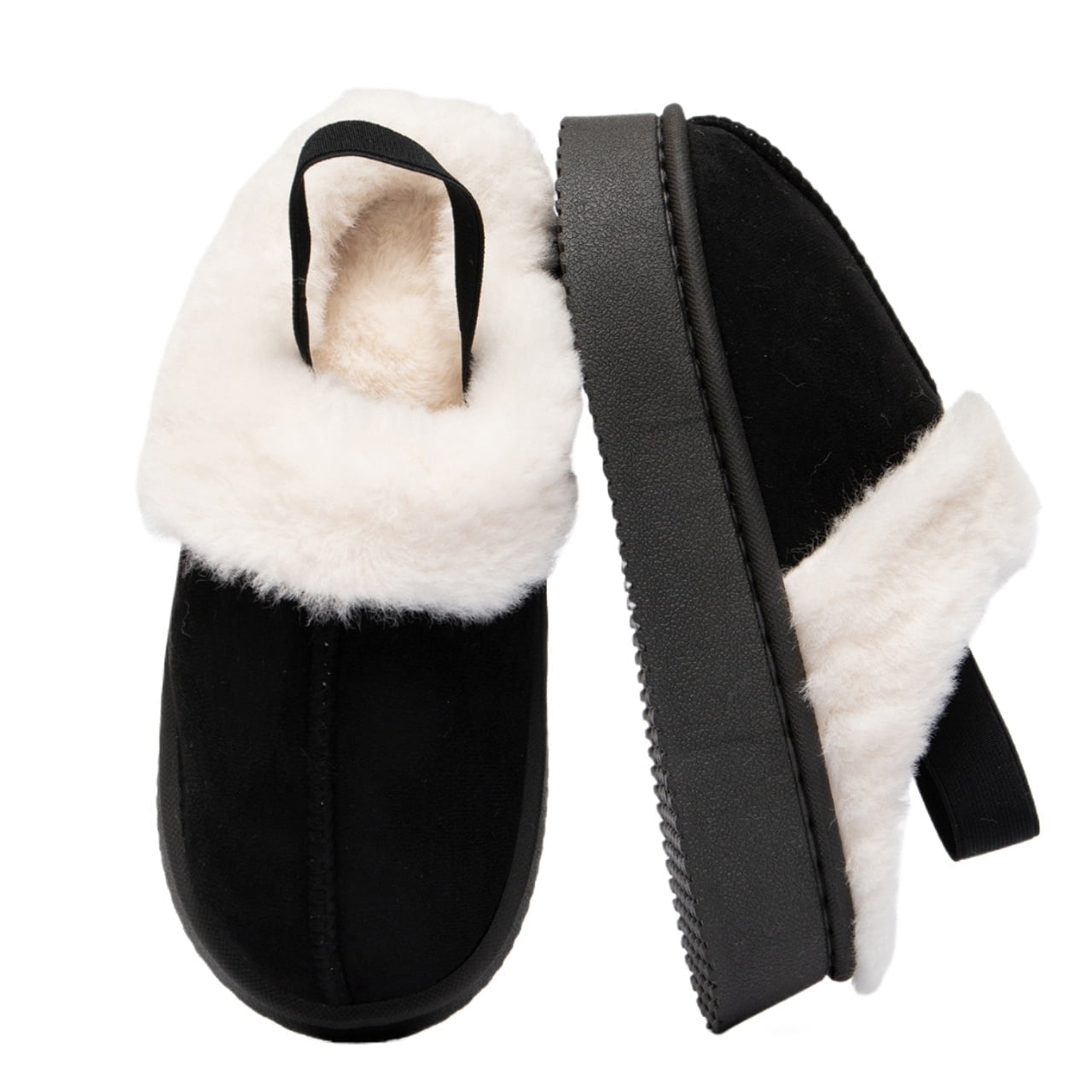 BERANMEY Thick-Soled Fuzzy Slippers for Women & Men - Cozy Platform ...