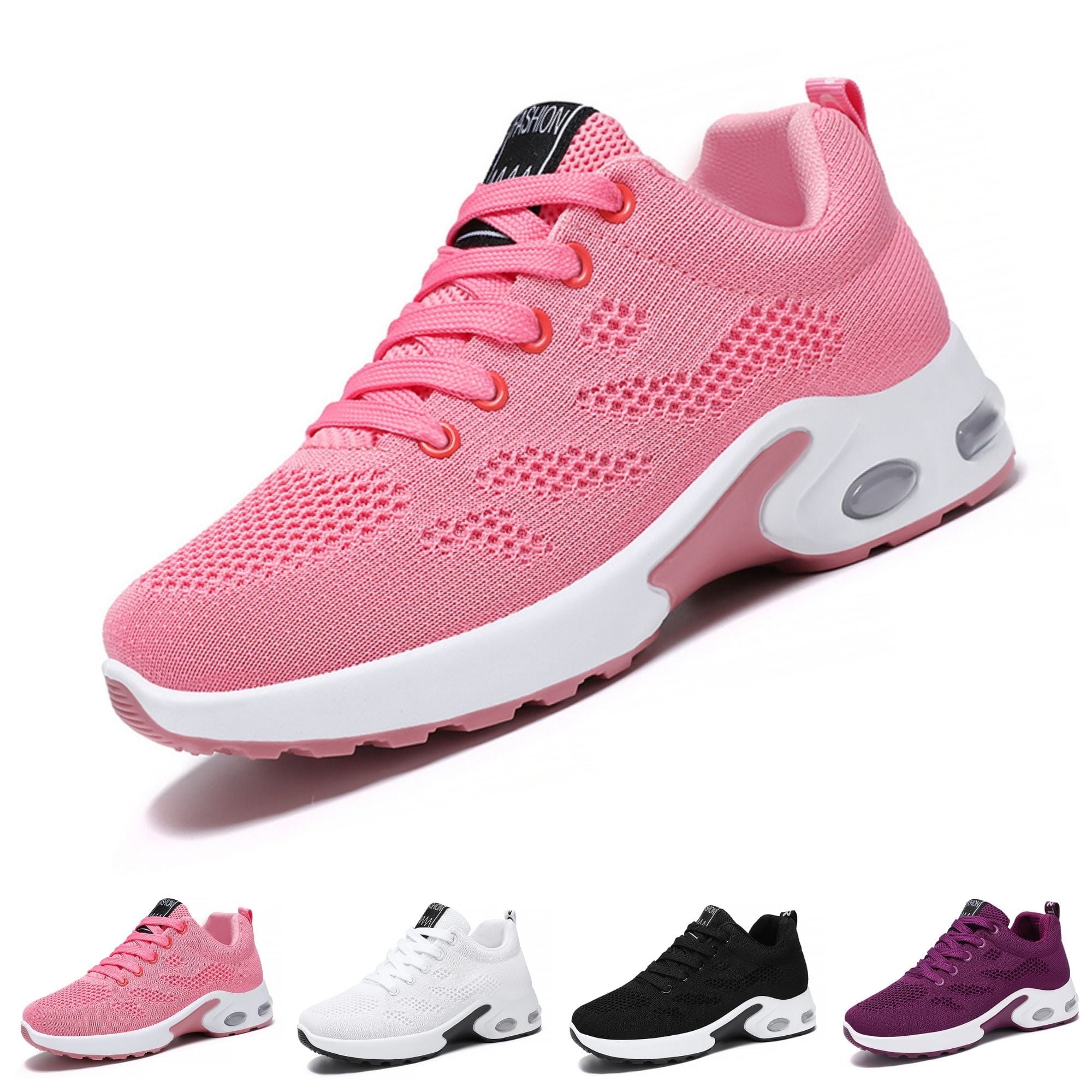BERANMEY Women's Comfort Sneakers Lightweight Breathable Mesh Walking Shoes with Air Cushion for ...