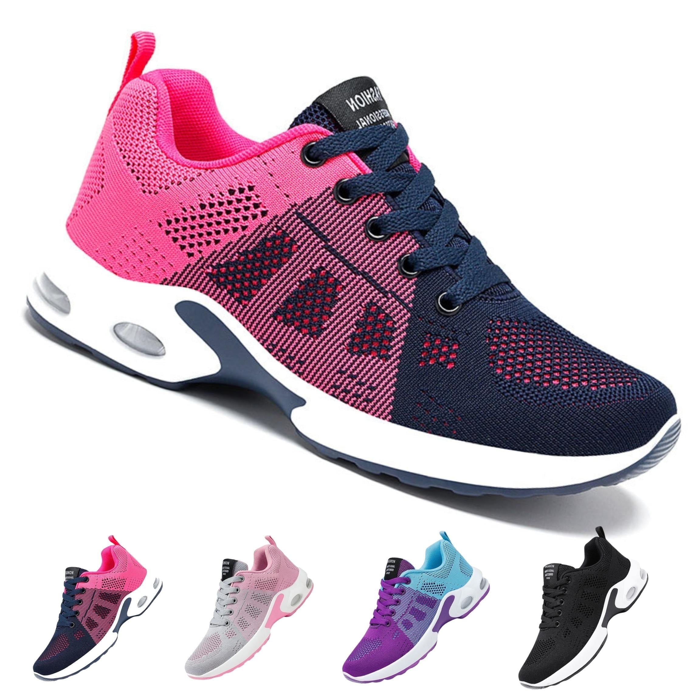BERANMEY Women's Comfort Sneakers Lightweight Breathable Mesh Walking ...