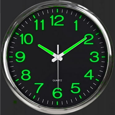 Sterling and Noble 11" Vibrant Blue Neon Analog Wall Clock - Walmart.com