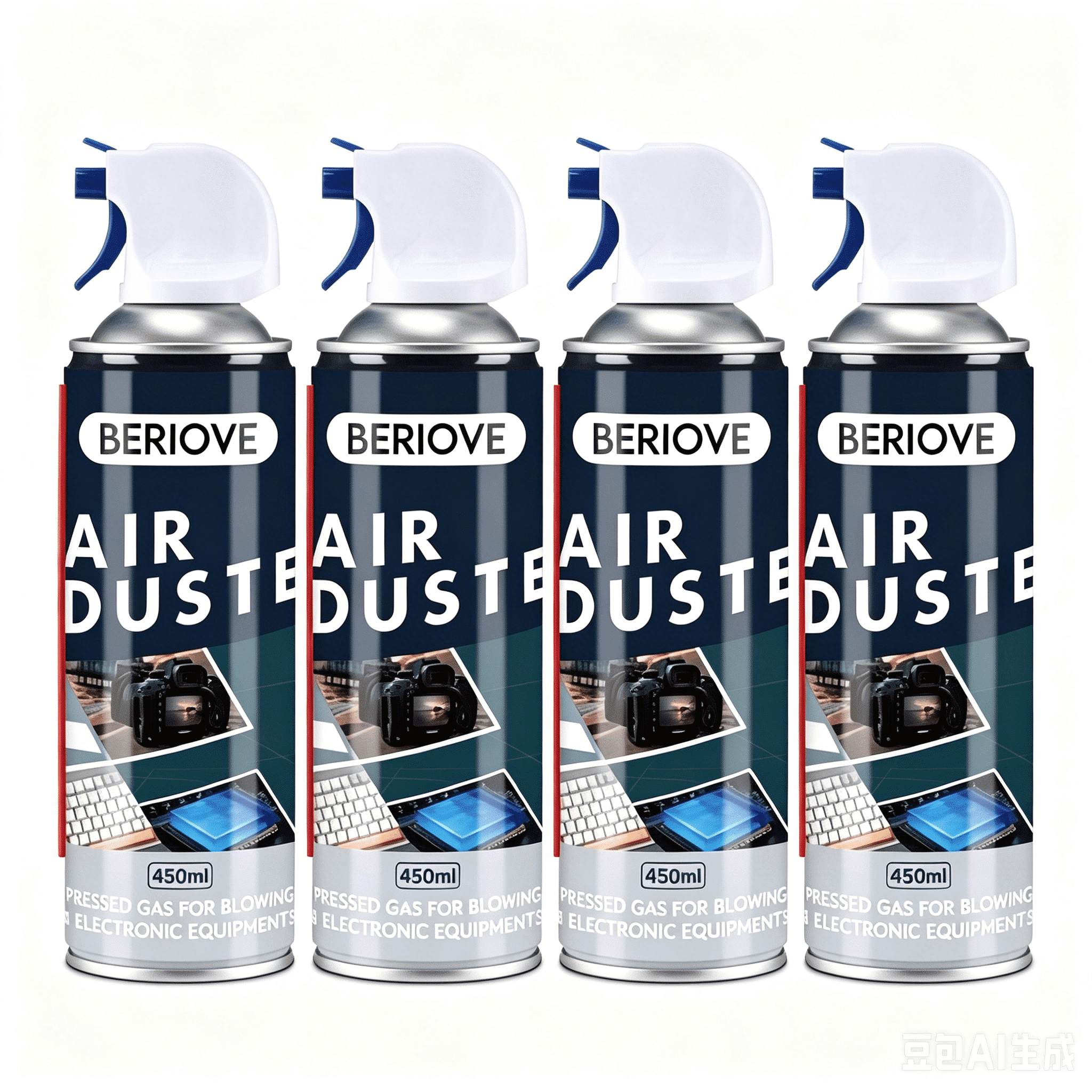 BERIOVE Compressed Air Duster 450ml for Electronic Keyboard Keyboard ...