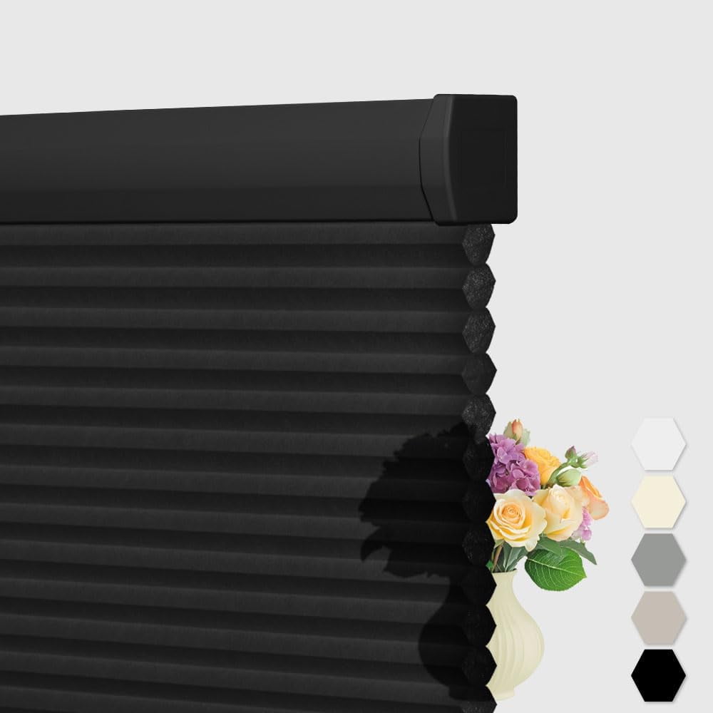 BERISSA Cellular Shades Cordless, Light Filtering Cellular Window ...