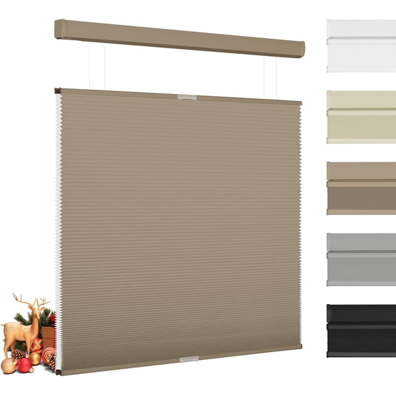 BERISSA Top Down Bottom Up Light Filtering Cellular Shades Cordless ...