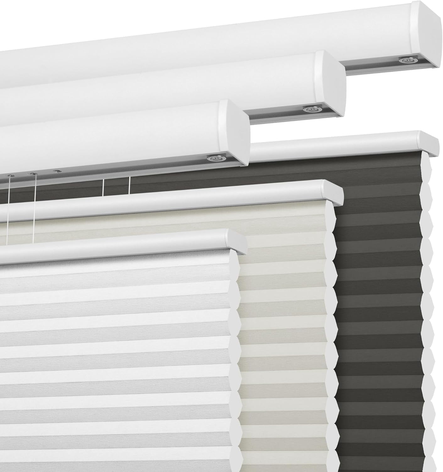BERISSA Top Down Bottom Up Shades 1.5" Cellular Shade Magnets Honeycomb ...