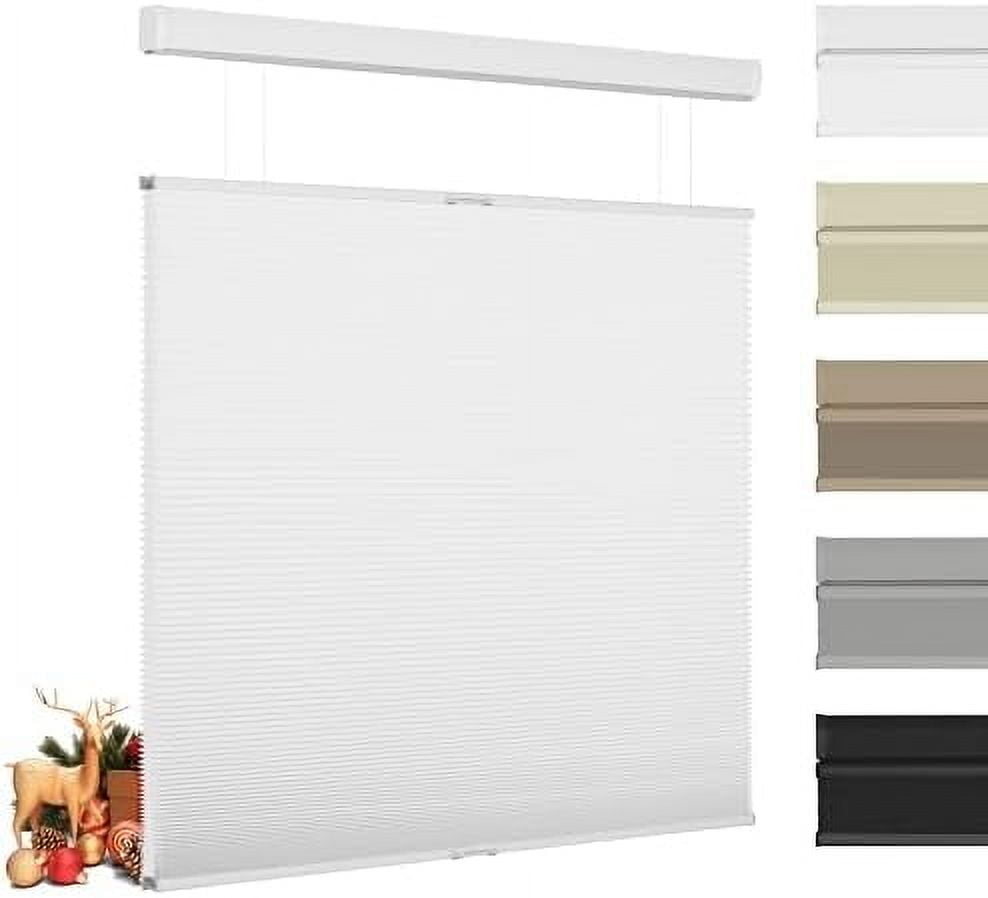 BERISSA Top Down Bottom Up Light Filtering Cellular Shades Cordless ...