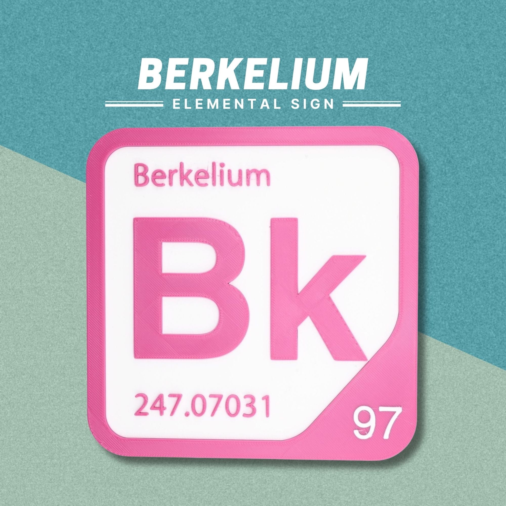 BERKELIUM Periodic Table Tile – Educational Wall Art for Science Lovers ...