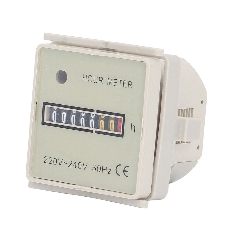 BERM Hour Meter Industrial Timer Electric Time Counter 0‑99999H59M AC 220‑240V - Walmart.com