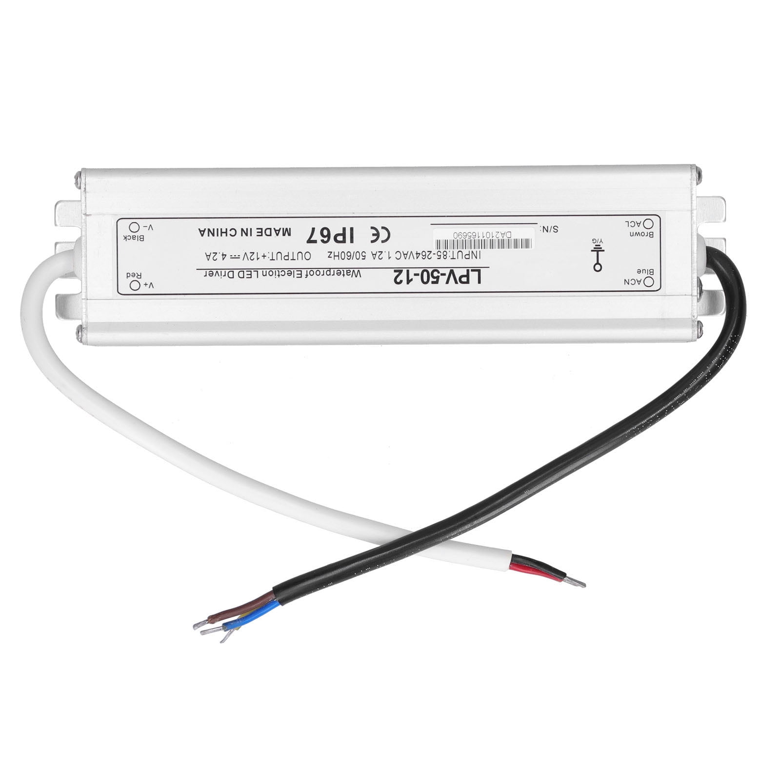 BERM LED Driver Electronic 50W Waterproof Power Supply Transformer ...