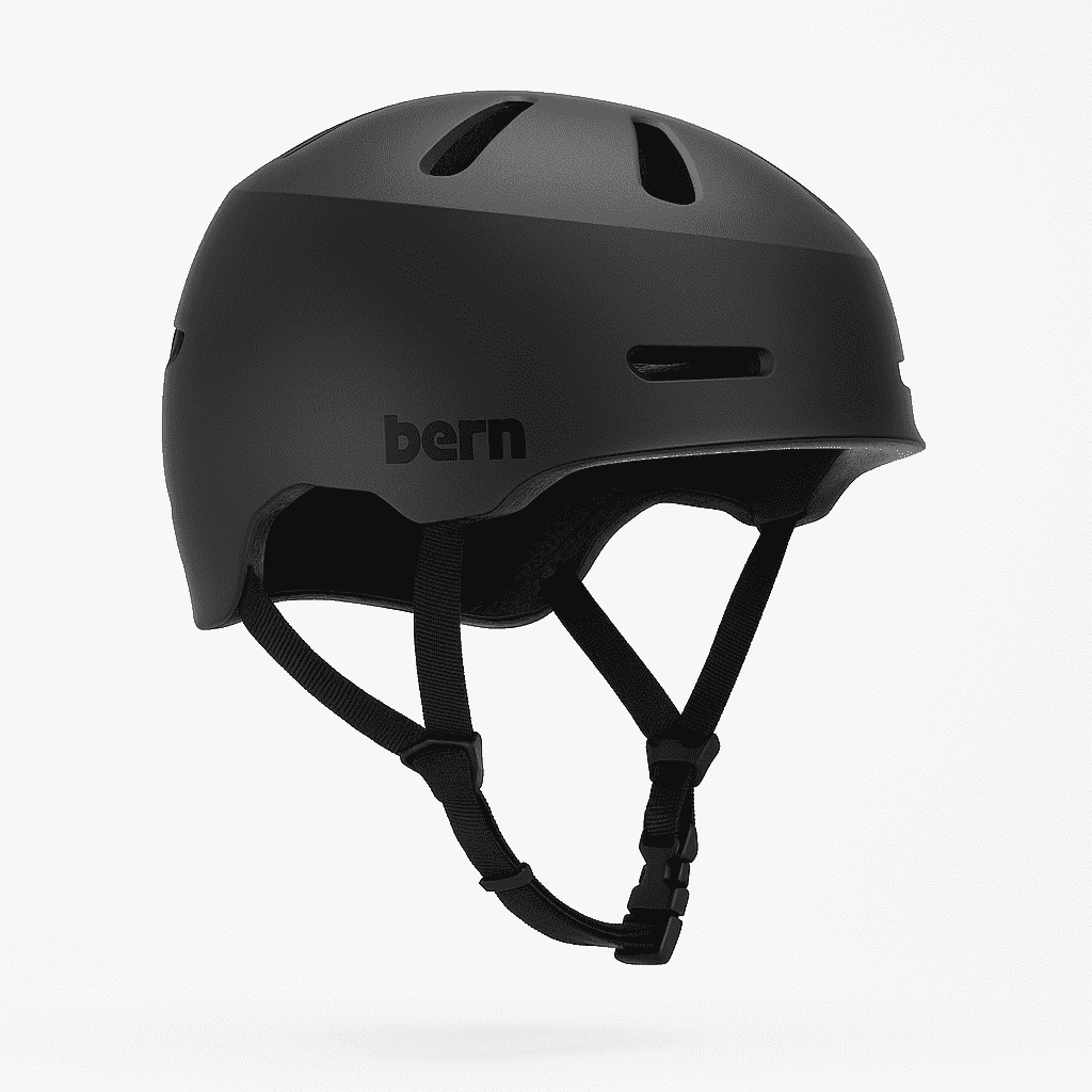 BERN Macon 2.0 Bicycle Helmet, Matte Black - Medium - Walmart.com