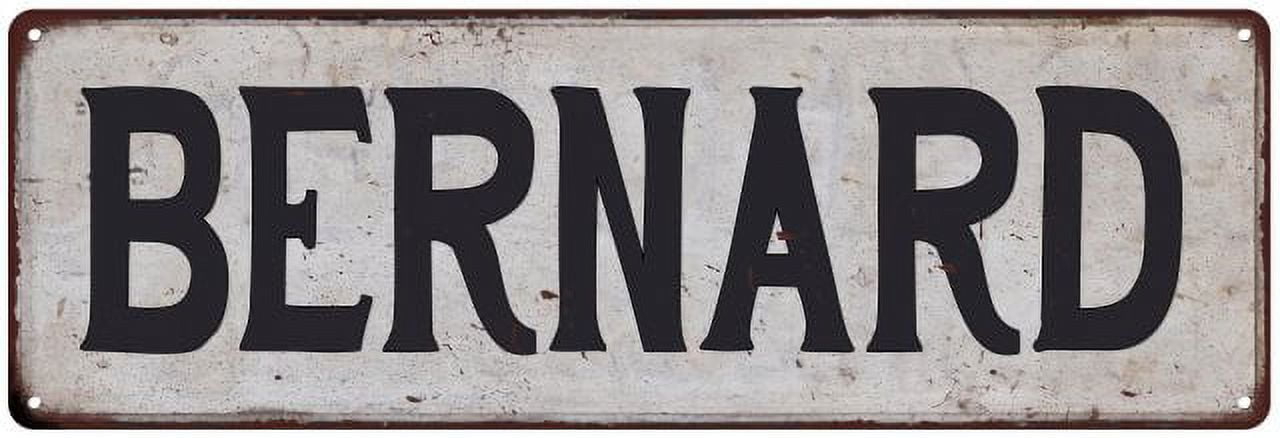 BERNARD Vintage Look Gift Rustic Chic Metal Sign 6x18 206180036803 ...