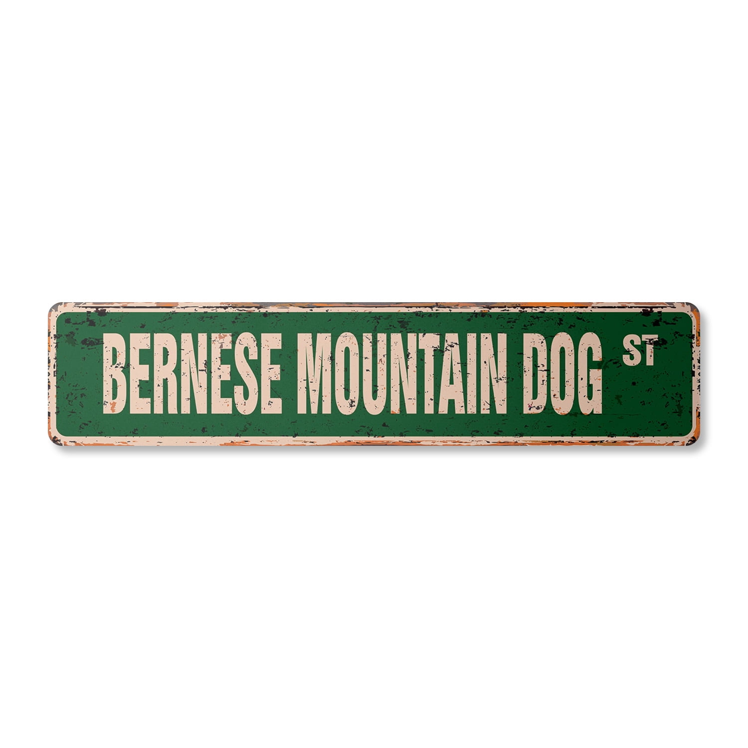 BERNESE MOUNTAIN DOG Vintage Plastic Street Sign collectible ...