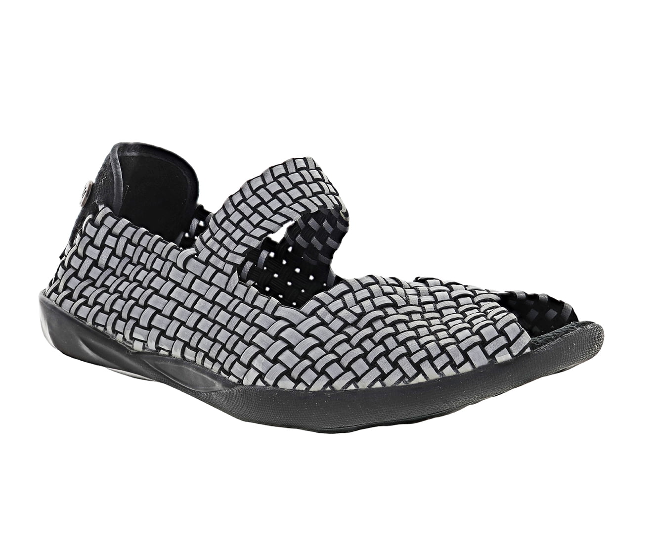 BERNIE MEV Chick Shoes Black Reflective - Walmart.com