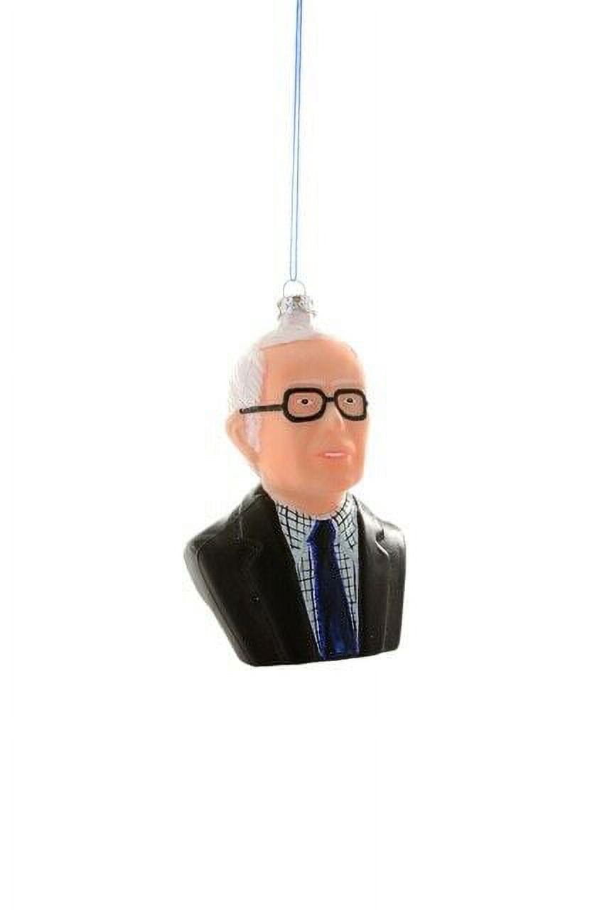 BERNIE SANDERS Glass Christmas Ornament, 5" Tall, by Cody Foster ...