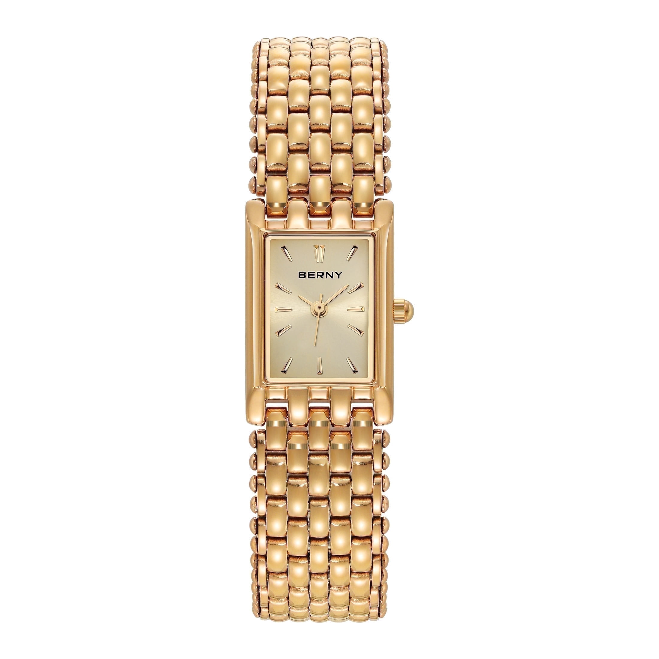 BERNY Gold Watches for Women Vintage Dress Ladies Quartz Watches with ...