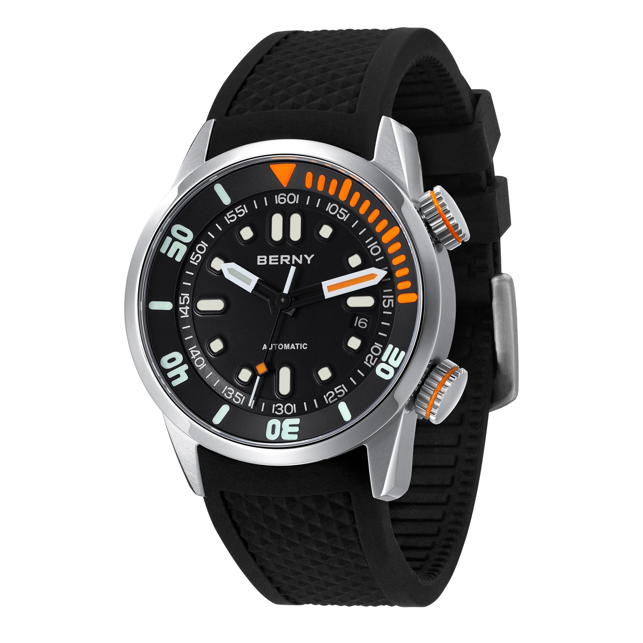 BERNY Men's Watches 20ATM Waterproof Dive Watch Fashion Automatic Wristwatch for Men Sapphire ...