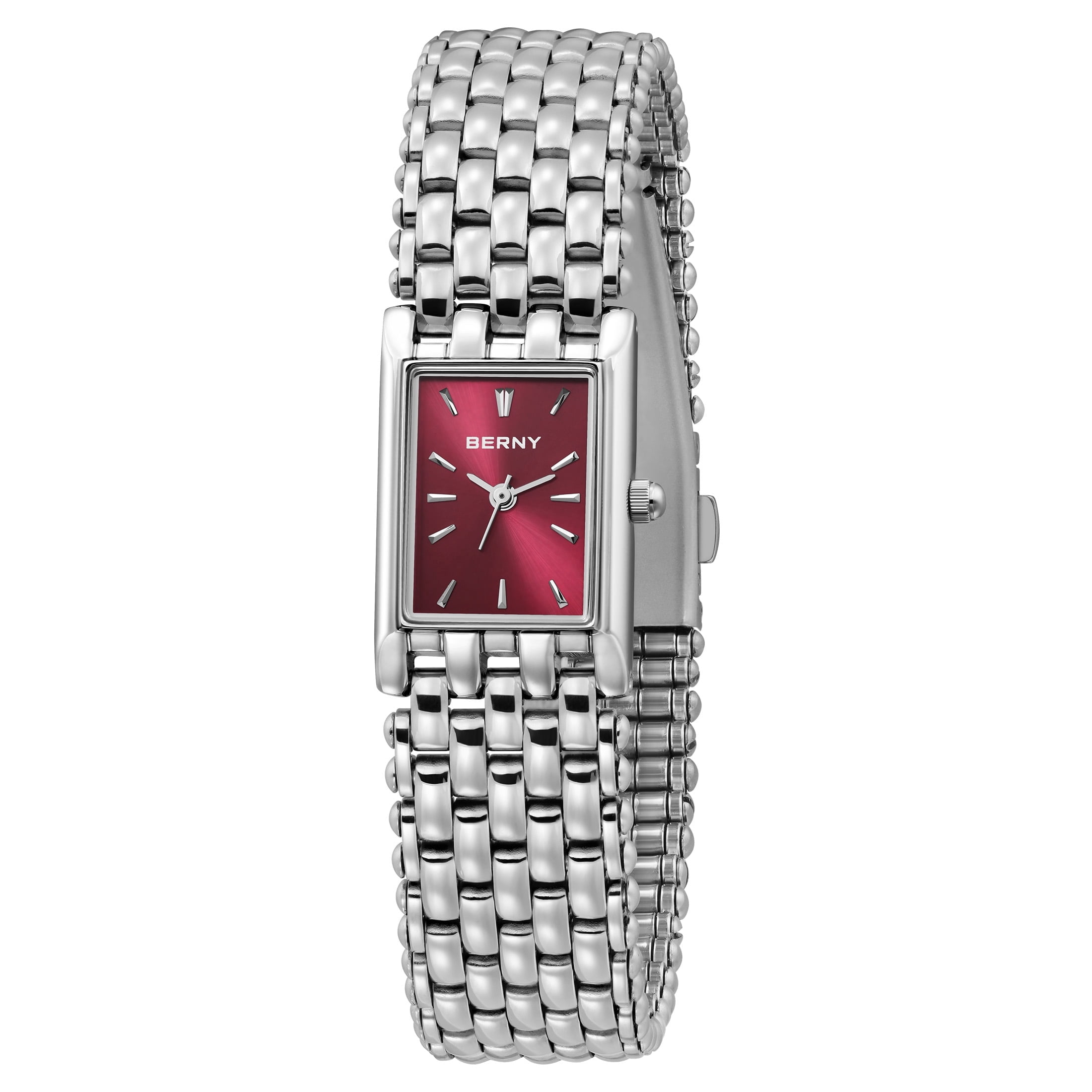 BERNY Silver Watch for Women, Dainty Quartz Bracelet Watch with ...