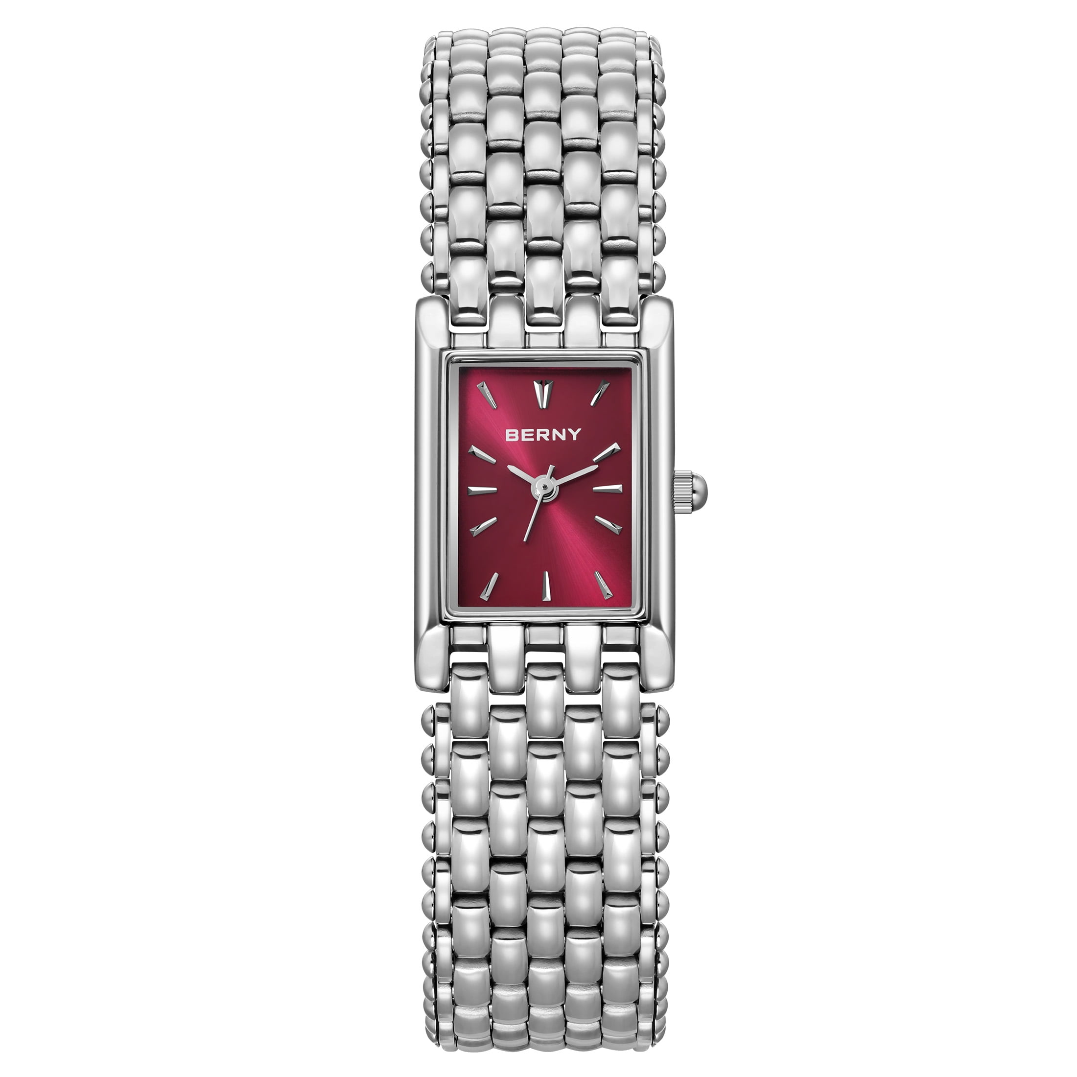 BERNY Silver Watches for Women Small Ladies Wrist Watches Fashion Dress ...
