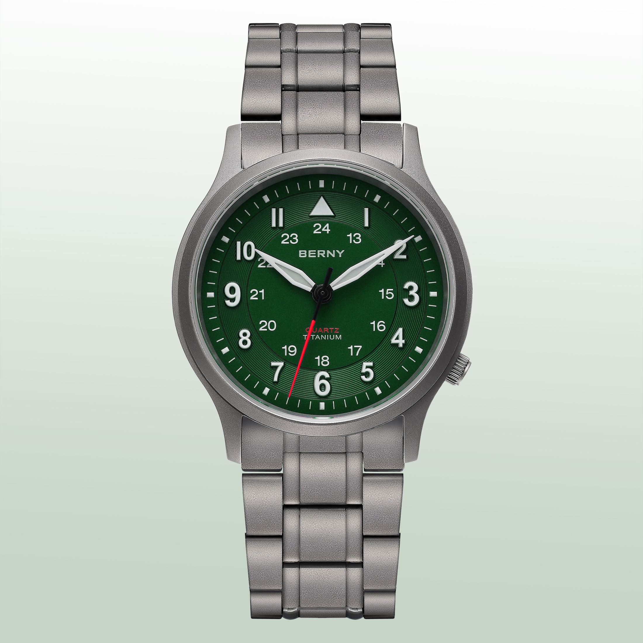 BERNY Titanium Watches for Men Japanese Quartz Movement Men's Field Fashion Wrist Watch 5ATM ...