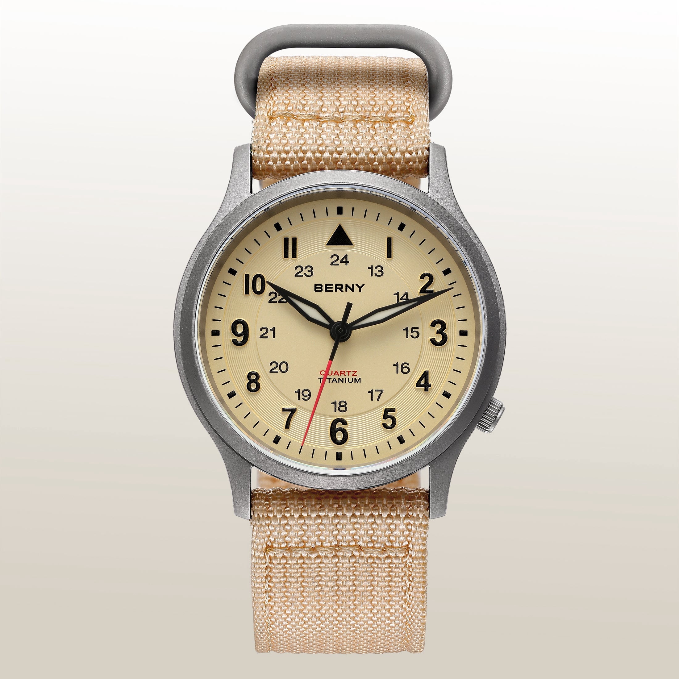 BERNY Titanium Watches for Men Japanese Quartz Movement Men's Field ...