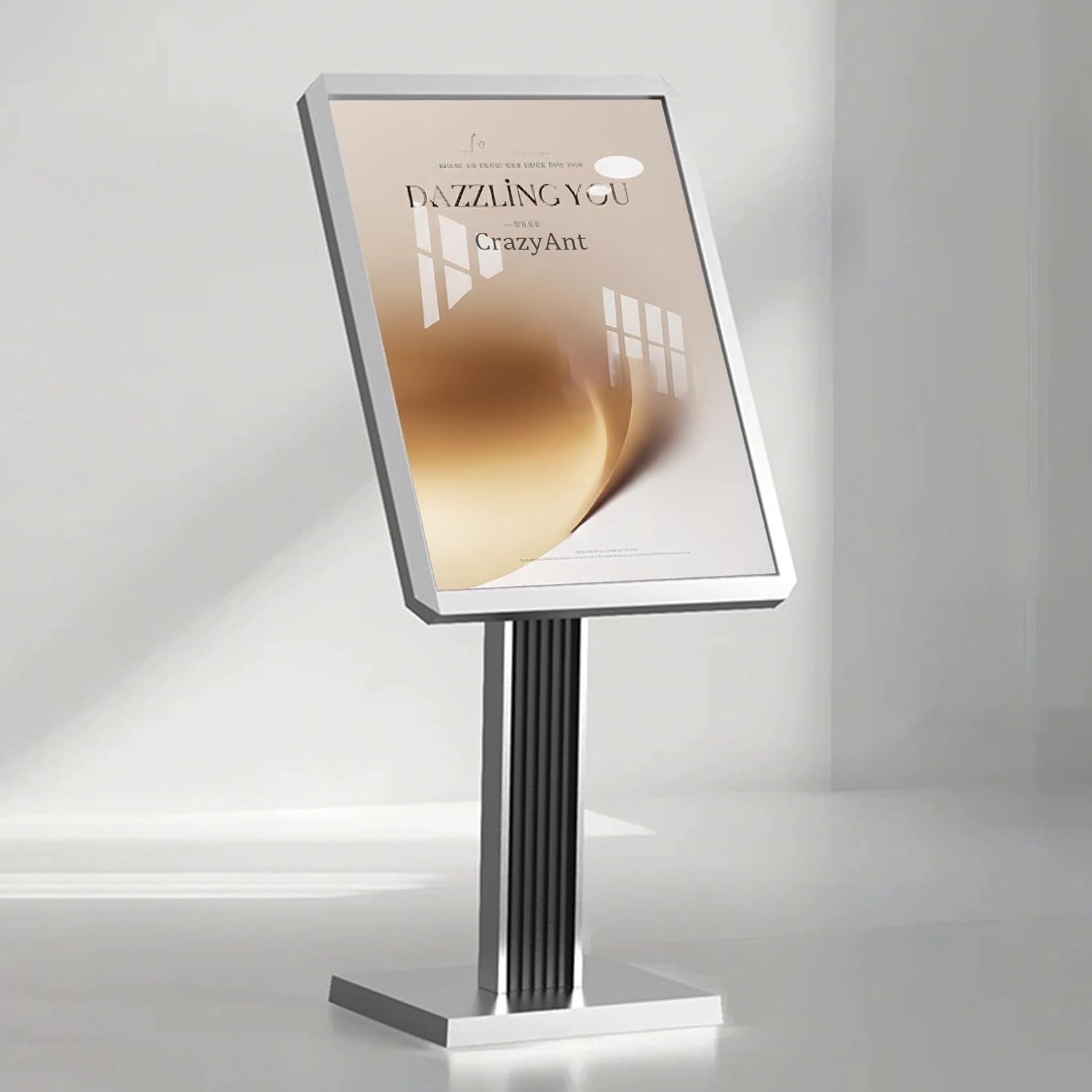 BERPET Heavy Duty Aluminum Pedestal Sign Stand 21