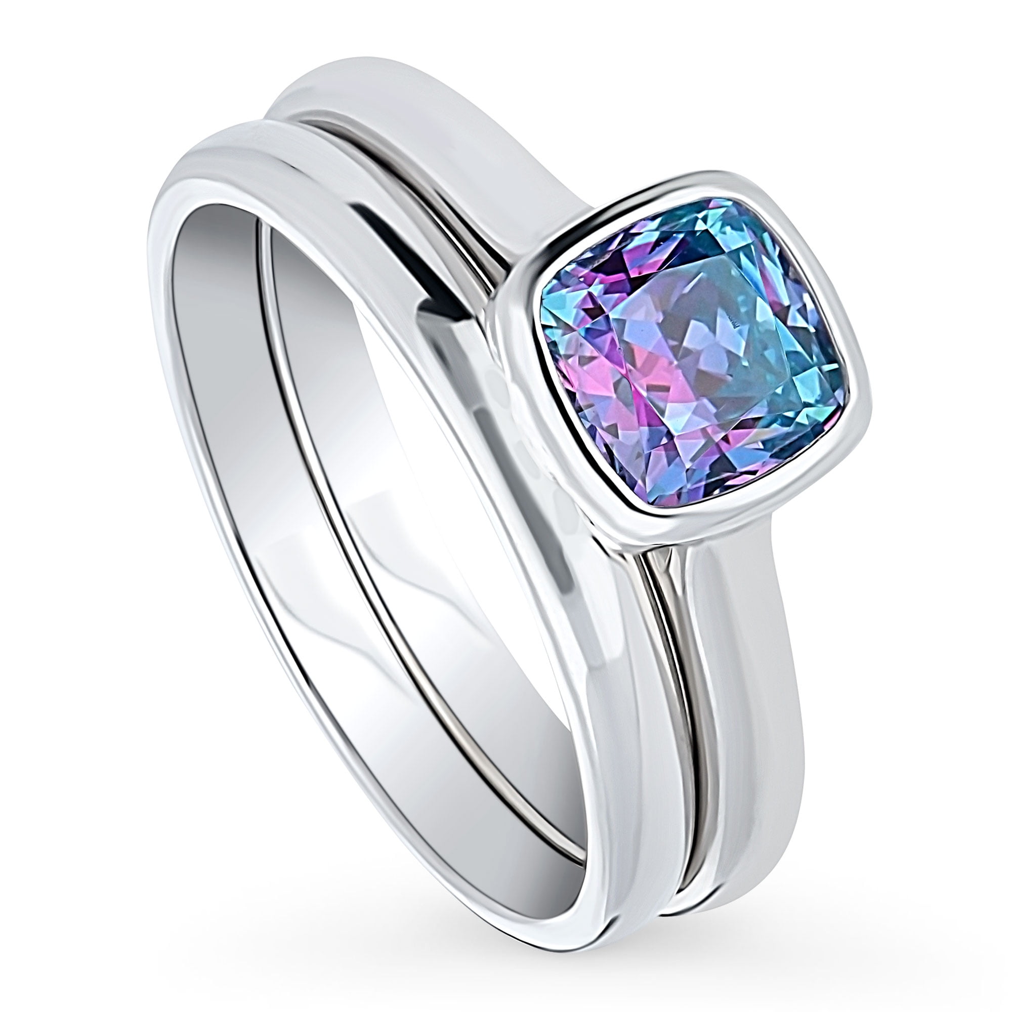 BERRICLE Sterling Silver Solitaire Wedding Engagement Rings 1.25 Carat ...