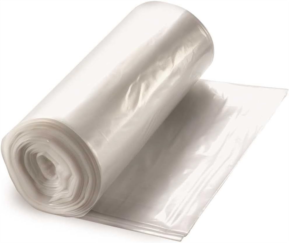 BERRY PLASTICS 20 Gallon Natural Fit Trash Can Liner, 30X36 in, 8Mic ...