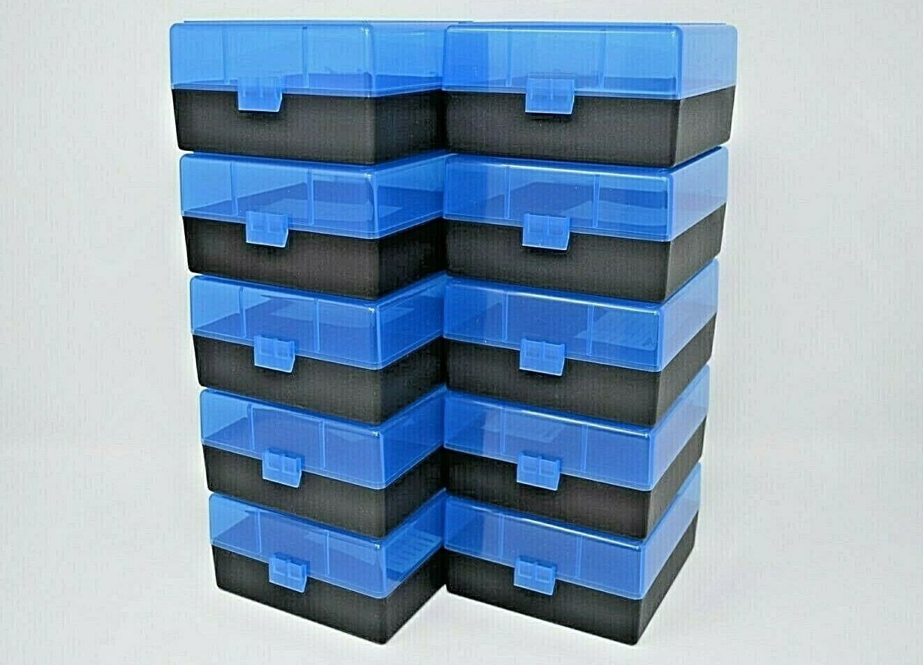 BERRY'S PLASTIC AMMO BOXES (10) BLUE-BLACK 100 ROUND 223 / 5.56 NEW ITEM - Walmart.com