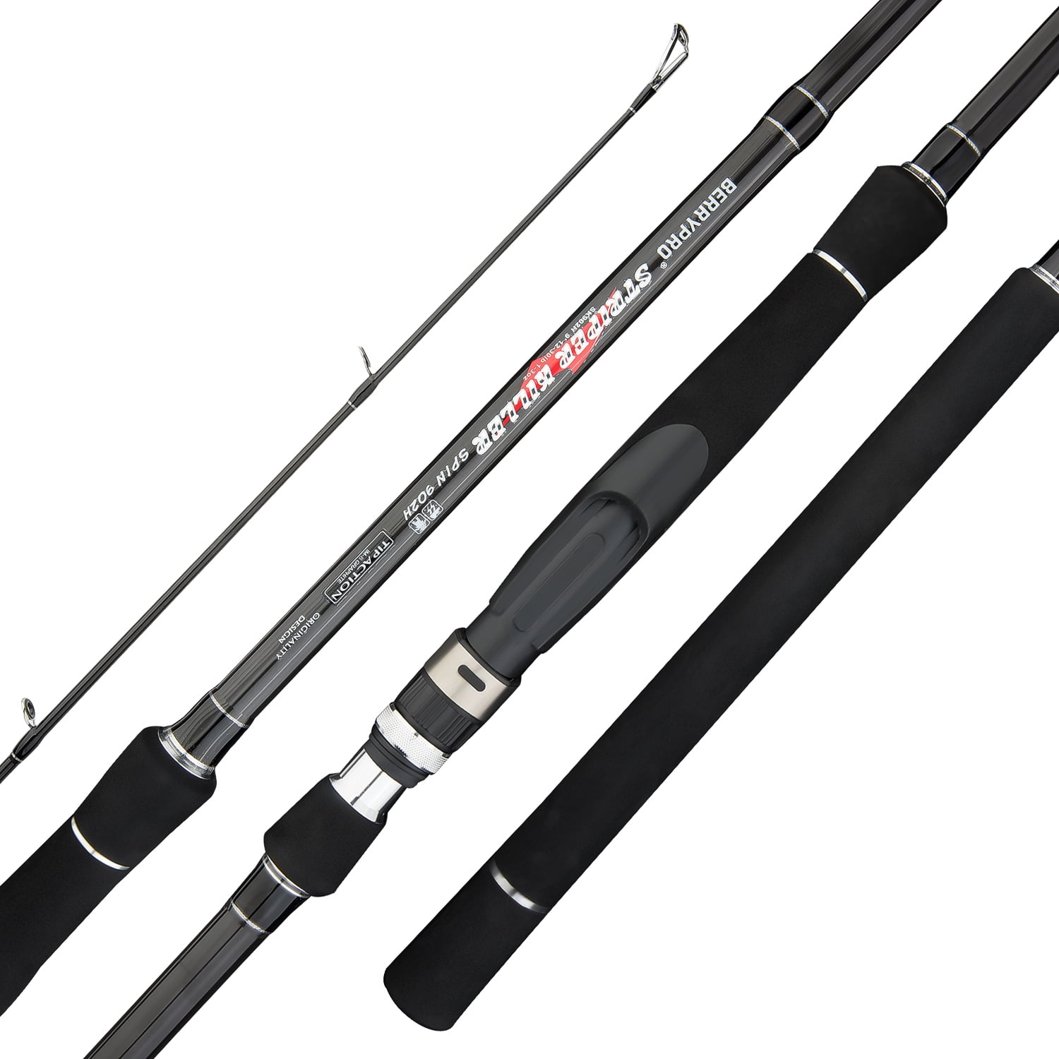 BERRYPRO Light Surf Spinning Rod Striper Fishing Rod Striped Bass Surf ...