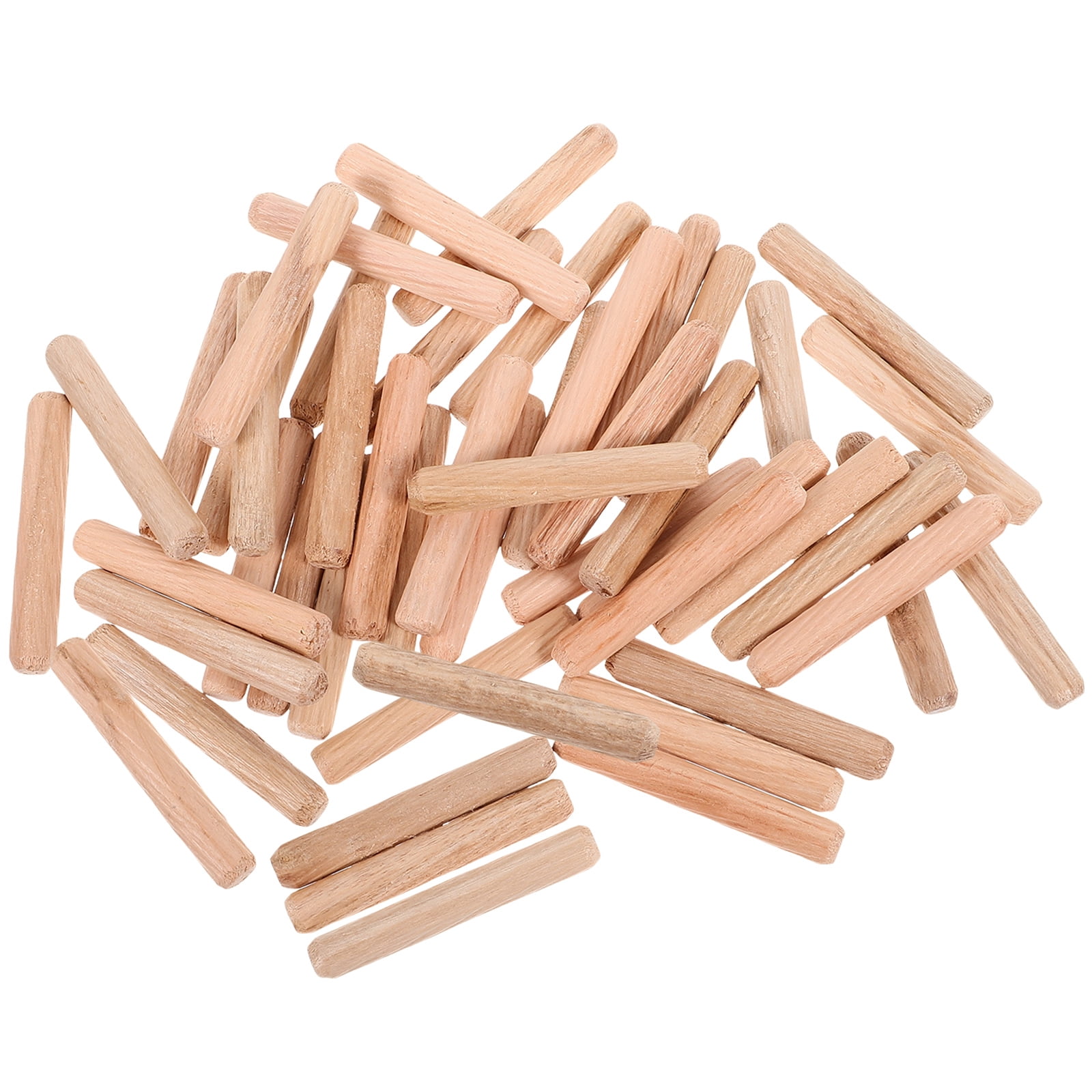 HEMOTON Wooden Dowel for Furniture Crafts with Fluted Surface Brown ...