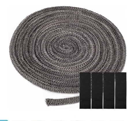 BERTDOMD 1 Roll Stove Rope Stove Sealing Cord Fireproof Fiberglass Rope ...