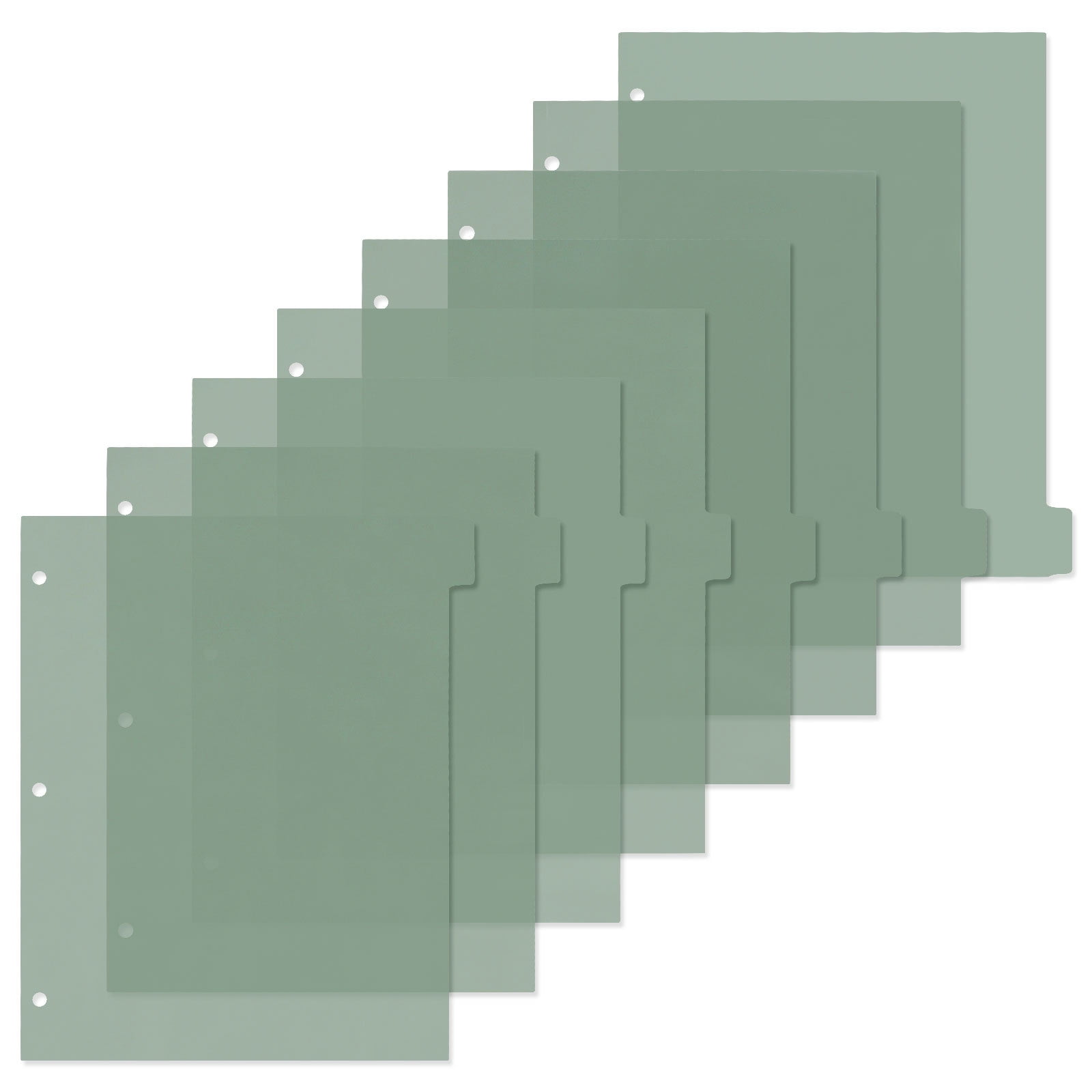 BERTDOMD 1 Set Aesthetic Binder Dividers with Tabs 3 Hole Tab Divider ...