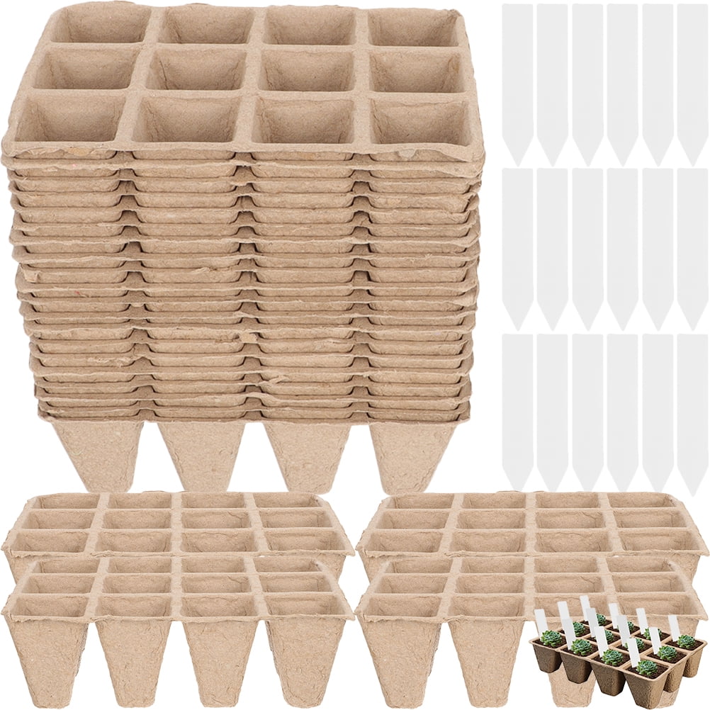 BERTDOMD 1 Set Degradable Pulp Planting Cup Nursery Pots Gardening ...