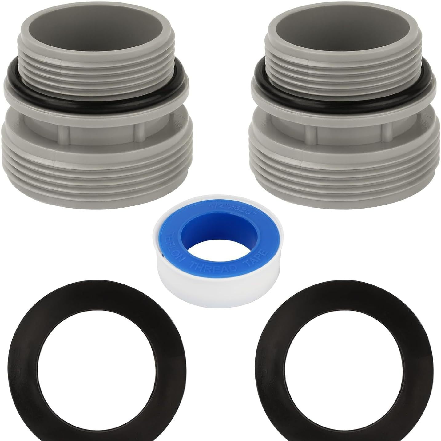 EXHUMKY BERTDOMD 1 Set PP Material Swim Pool Pump Adapter Fittings ...